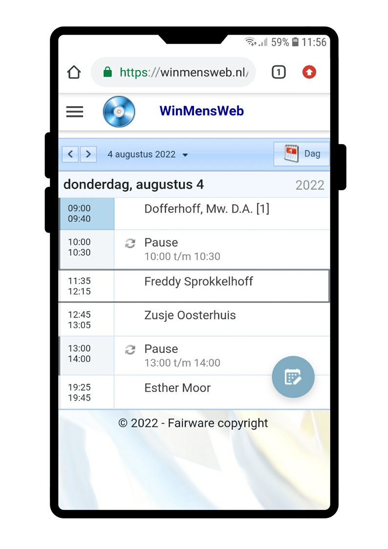 WinMens paramedische software